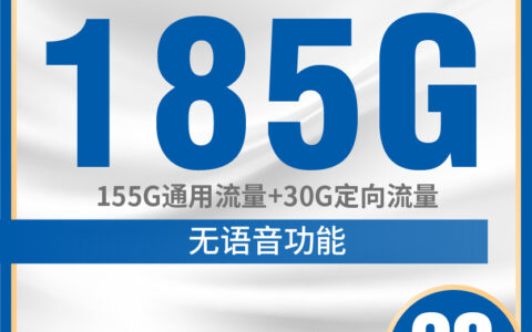 电信河内卡29元月包155G通用流量+30G定向流量+无语音功能 - 选卡网